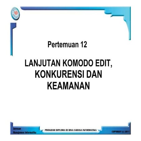 Pertemuan12 | PPT
