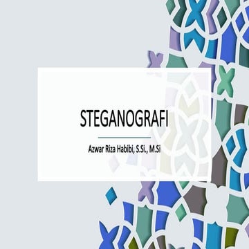 teganography is the art of hiding secret information.pptx