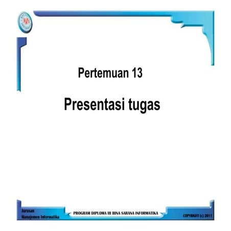 Pertemuan13 | PPT