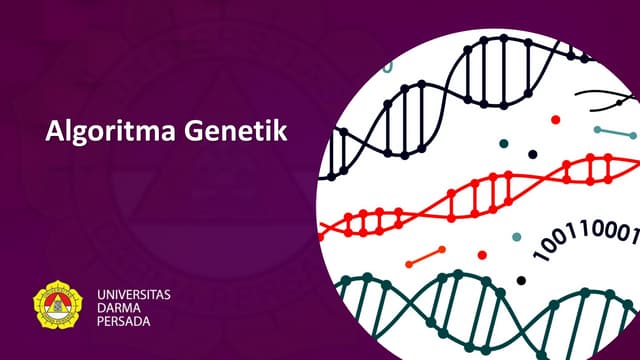 Pertemuan 13 Algoritma Genetik.pdf Pertemuan 13 Algoritma Genetik.pdf