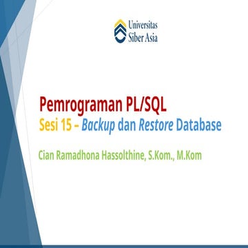 Pertemuan 15 - Backup dan Restore Database.pptx