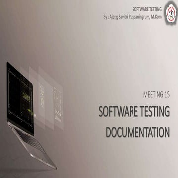 Software Testing Documentation Ppt 4265