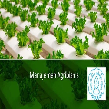 Konsep Agribisnis adalah suatu kesatuan kegiatan meliputi salah satu ...