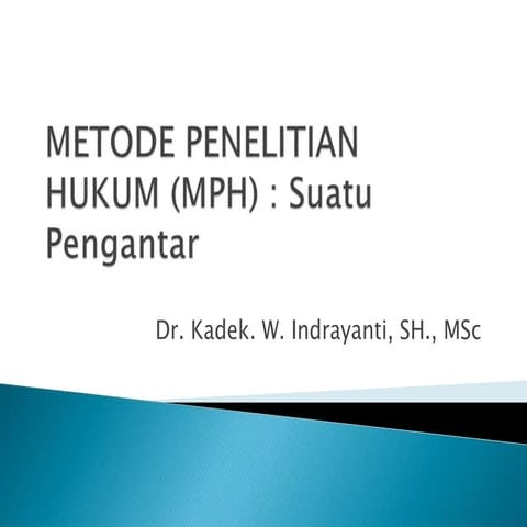 Pertemuan 1 Pendahuluan MPH .pptx