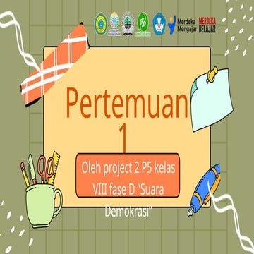 pertemuan projek 1 suara demokrasi kurikulum merdeka | PPTX