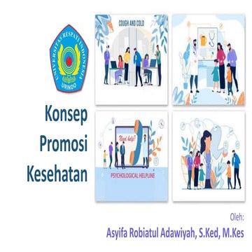 Konsep Promosi Kesehatan | PPT