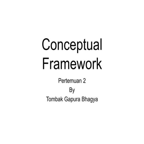 Scm And Conceptual Framework Pertemuan 1 Pdf