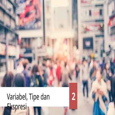 Pengenalan Tipe Data dan Ekspresi dalam Pemrograman Berbasis Objek | PPTX