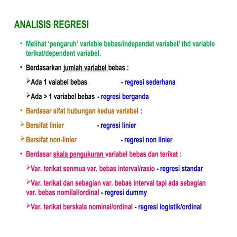 Regresi dummy | PPT
