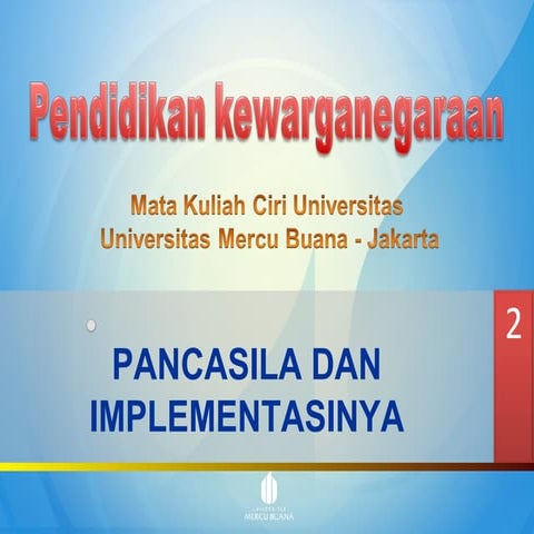 Pancasila sebagai Ideologi dan Dasar Negara | PPTX