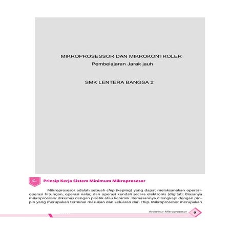 Pertemuan 3 Mikroprosessor dan Mikrokontroler | PDF