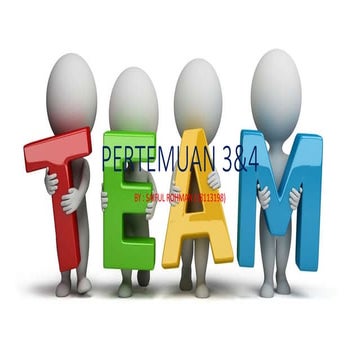 Bekerja sama dalam team (kelompok) | PPTX