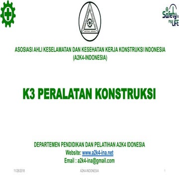 PERTEMUAN 3 K3 PERALATAN KONSTRUKSI.pdf H | PPT