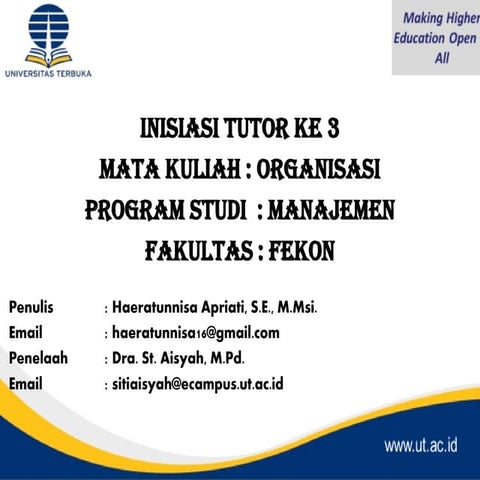 Pertemuan 3 Organisasiiiiiiiiiiiiiii Pdf