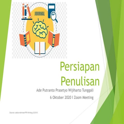 Pertemuan 3 penulisan PR | PPT