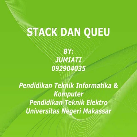 Pertemuan 3 stack dan queu | PPTX