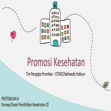 Konsep dasar pendidikan kesehatan dalam promkes | PDF