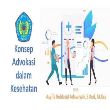 Konsep Advokasi dalam Promosi Kesehatan | PPTX