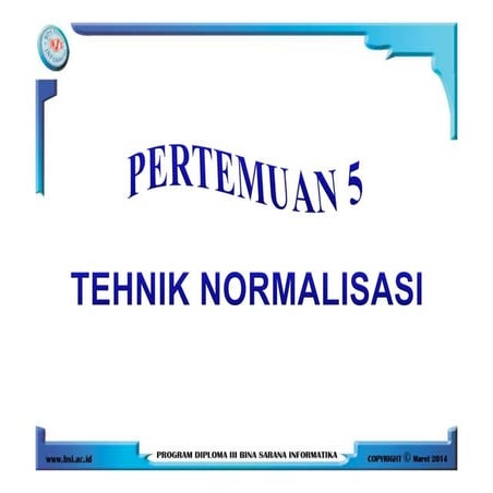 Pertemuan 5 | PPT