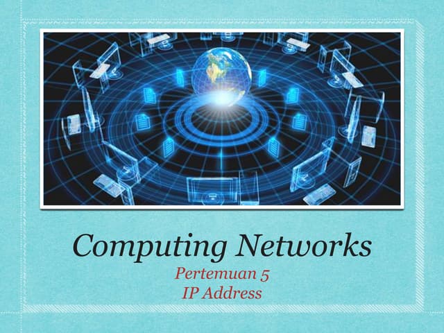 Materi Networking Kelas 10 Sekolah Menengah Atas | PPT Materi Networking Kelas 10 Sekolah Menengah Atas | PPT