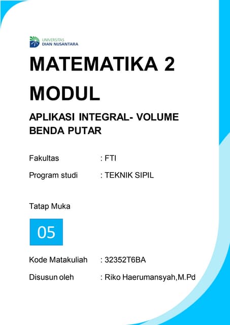 Volume benda-putar | PPT