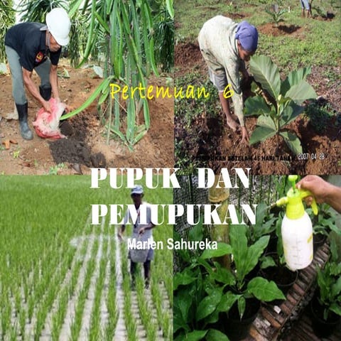 Pupuk dan pemupukan | PPT