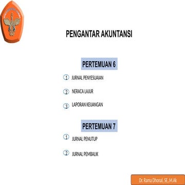 pertemuan 6 dan 7 mata kuliah untuk kelas sarjana | PPT