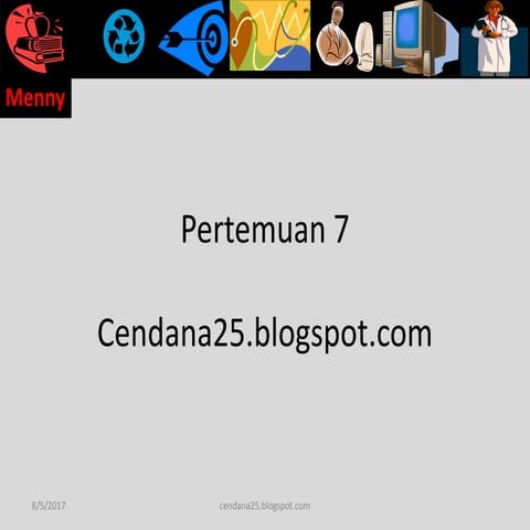 Algoritma&Pemrograman C++ Pertemuan 7 | PPTX