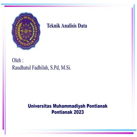 Pertemuan ke 7 Analisis Data PAI.pptx sem4 | PPT