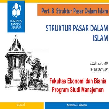Pertemuan 7 struktur pasar dalam islam 2 | PPT