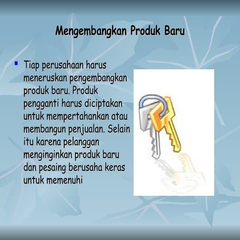 Pertemuan ke -8 Pengembangan Produk baru | PPT