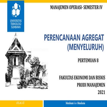 Pertemuan 8 perencanaan agregat (perencanaan menyeluruh) | PPTX