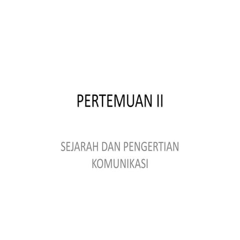 Pertemuan ii | PPTX