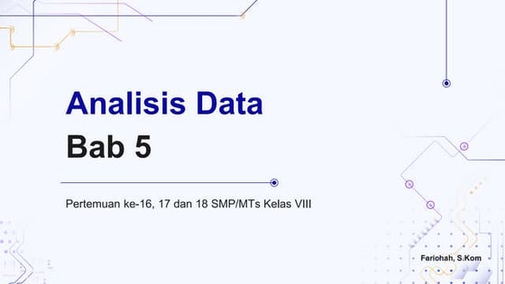 Presentasi Bab 6 Analisis Data Informatika | PDF