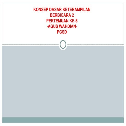 PERTEMUAN KE-6.ppt tentang keterampilan berbahasa | PPT