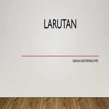 larutan adalah campuran homogen yang terdiri dari dua atau lebih zat. | PPT