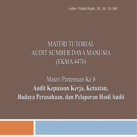 Pertemuan ke 8 | PPT