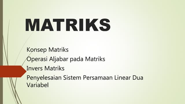 PPT Matriks | PPTX