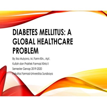 Diabetes Mellitus Definition Classification Clinical Features Pptx