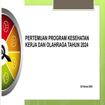 PERTEMUAN PROGRAM KESJAOR 2024 powerpoint | PPT