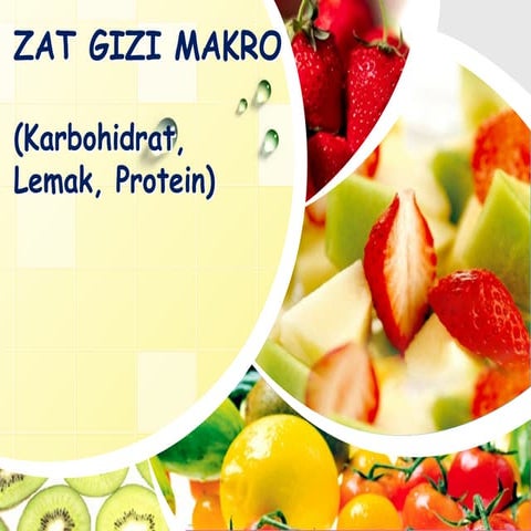 Zat gizi karbohidrat protein lemak zAT GIZI | PPT