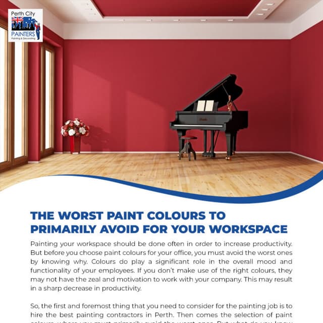 THE WORST PAINT COLOURS TO PRIMARILY AVOID FOR YOUR WORKSPACE | PDF