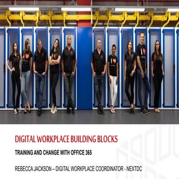 Digital Workplace Building Blocks - Training and Change with Office 365 ...