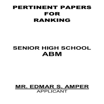 Pertinent papers for | DOCX