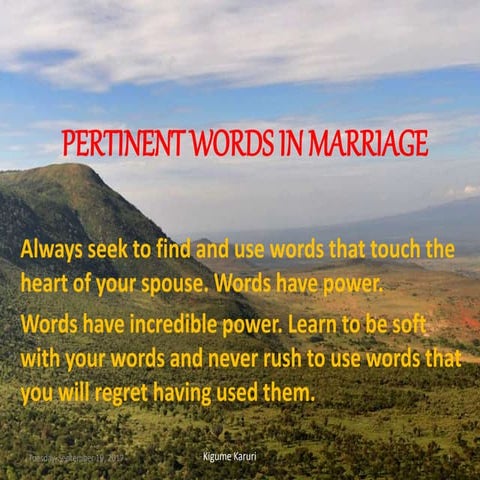 Speak Life into Your Marriage | PDF