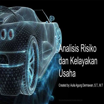 analisis resiko dan kelayakan usaha | PPTX