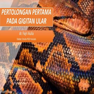 pertolongan pertama bisa ular.pptx