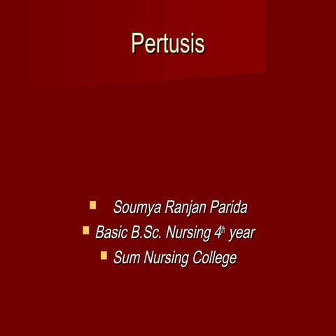 Pertusis | PPT