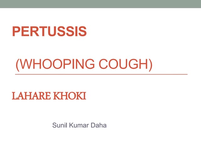 Pertussis | PPT