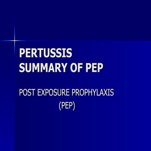 Pertussis pep | PPT